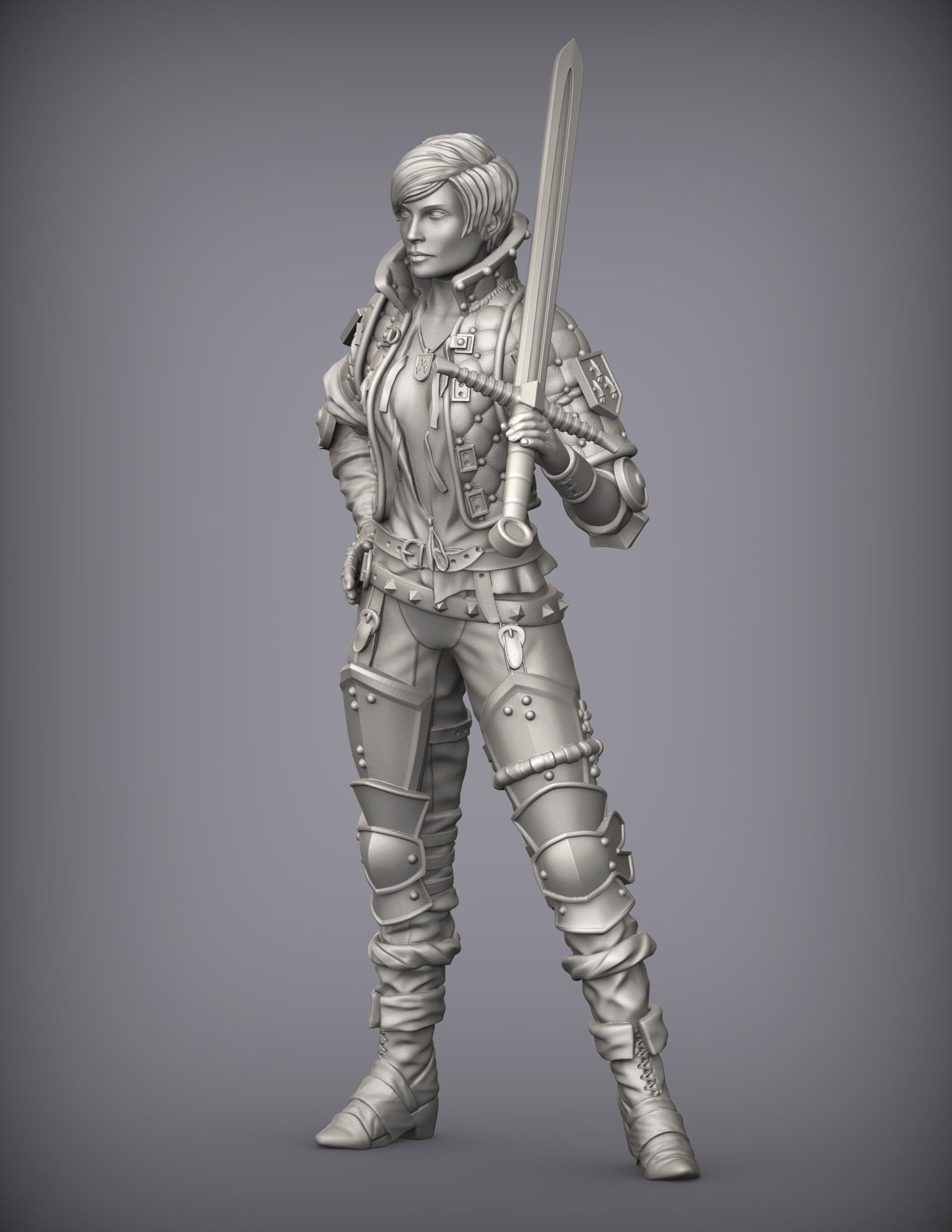 Ves witcher miniature 54mm 3D model | CGTrader
