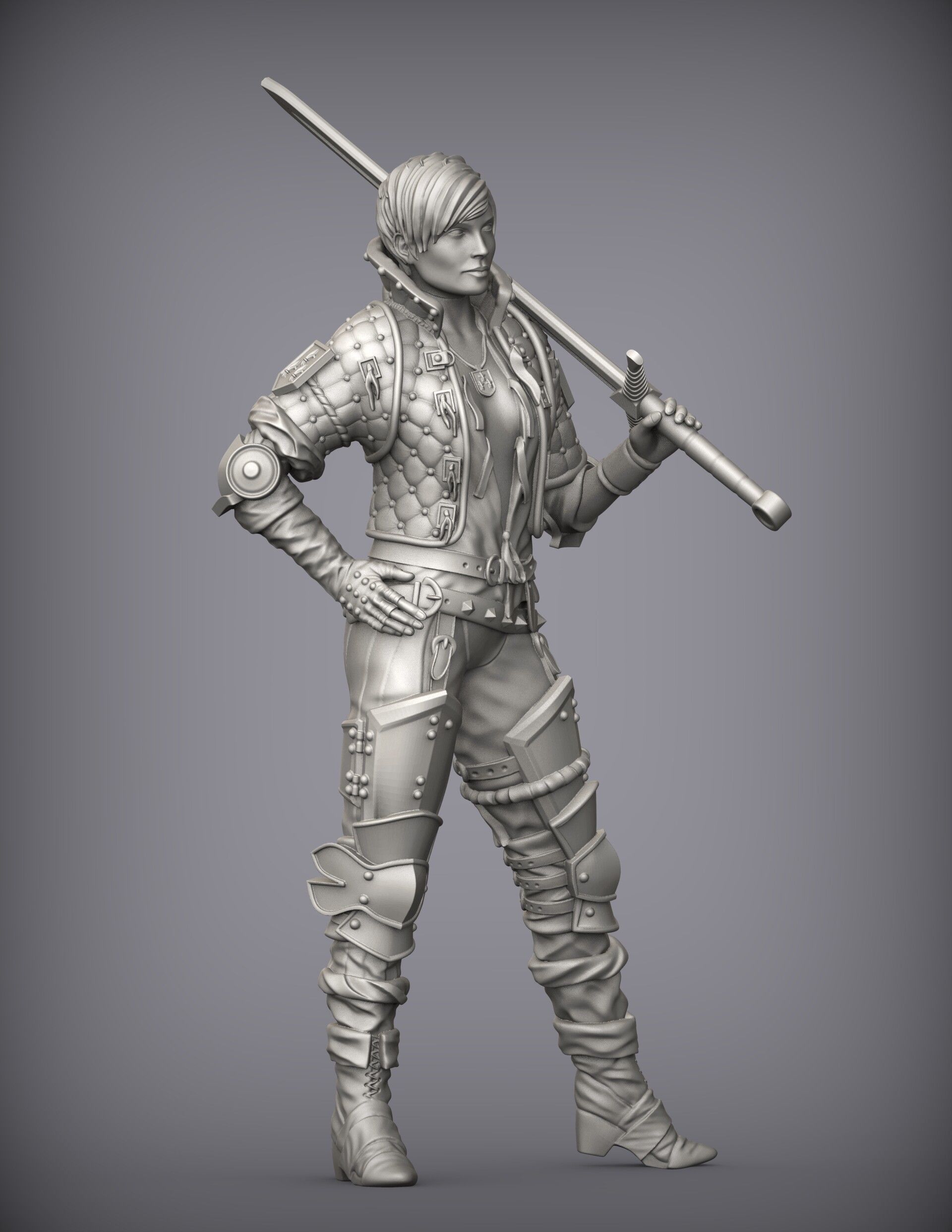 Ves witcher miniature 54mm 3D model | CGTrader