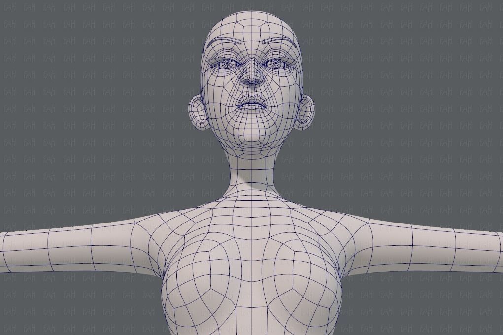 3D model Base mesh woman 22 VR / AR / low-poly | CGTrader