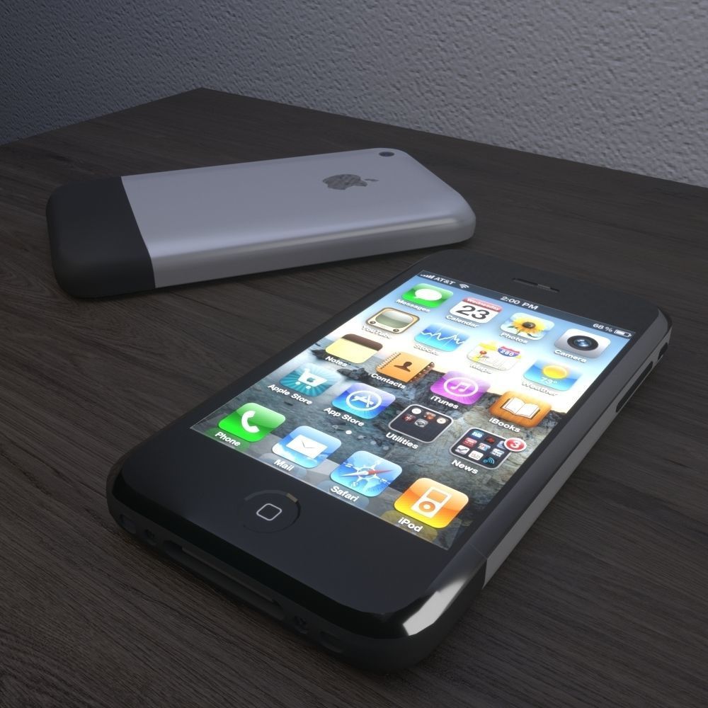 Iphone 2G free 3D model | CGTrader