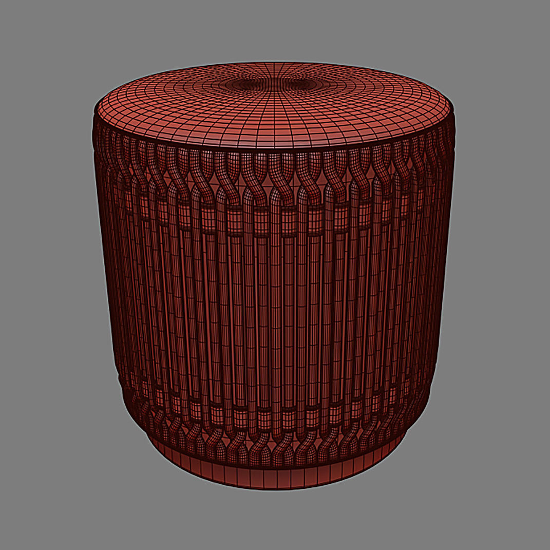FLAME Ottoman 3D model | CGTrader
