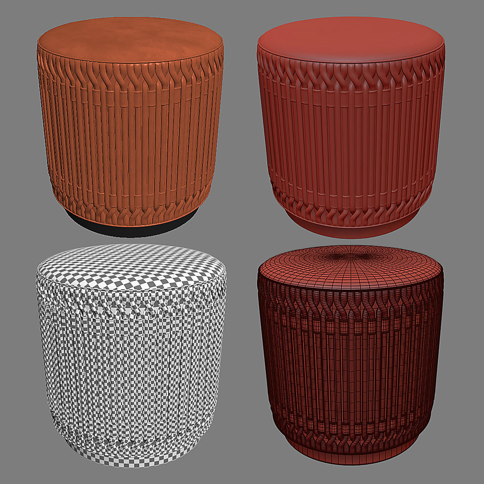 FLAME Ottoman 3D model | CGTrader