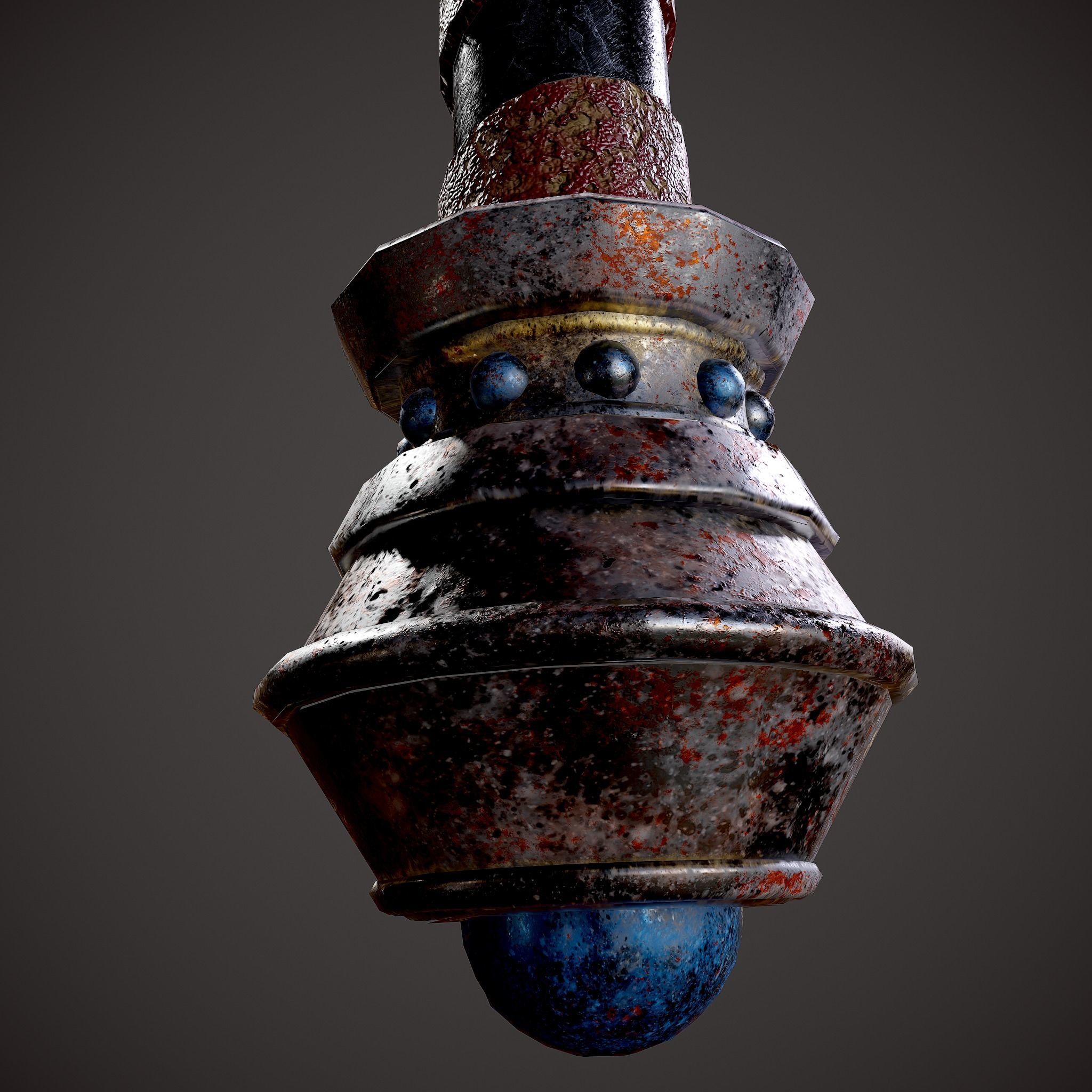 Spiked Fantasy Sword free VR / AR / low-poly 3D model | CGTrader