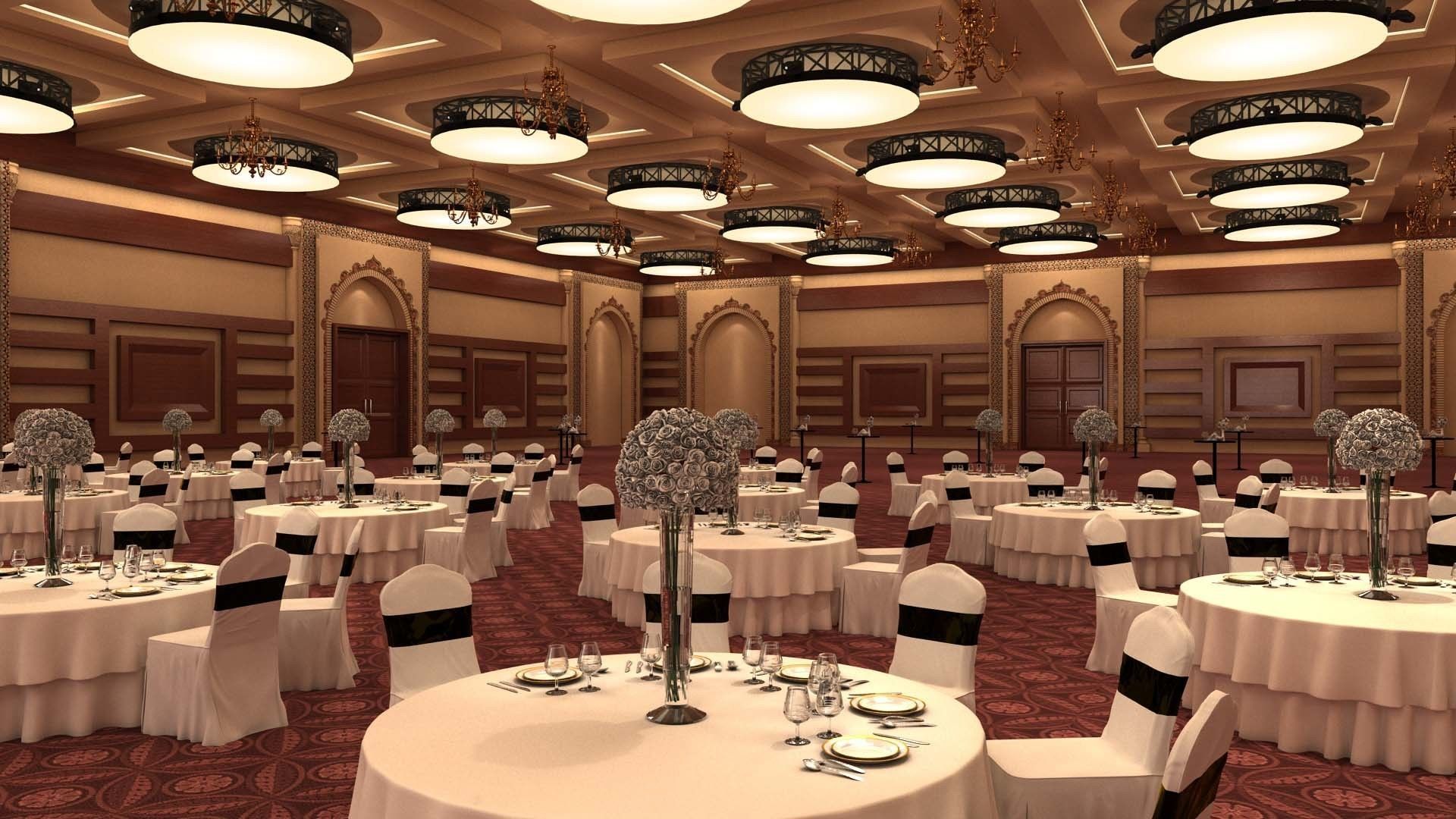 BALLROOM 3D model MAX OBJ FBX