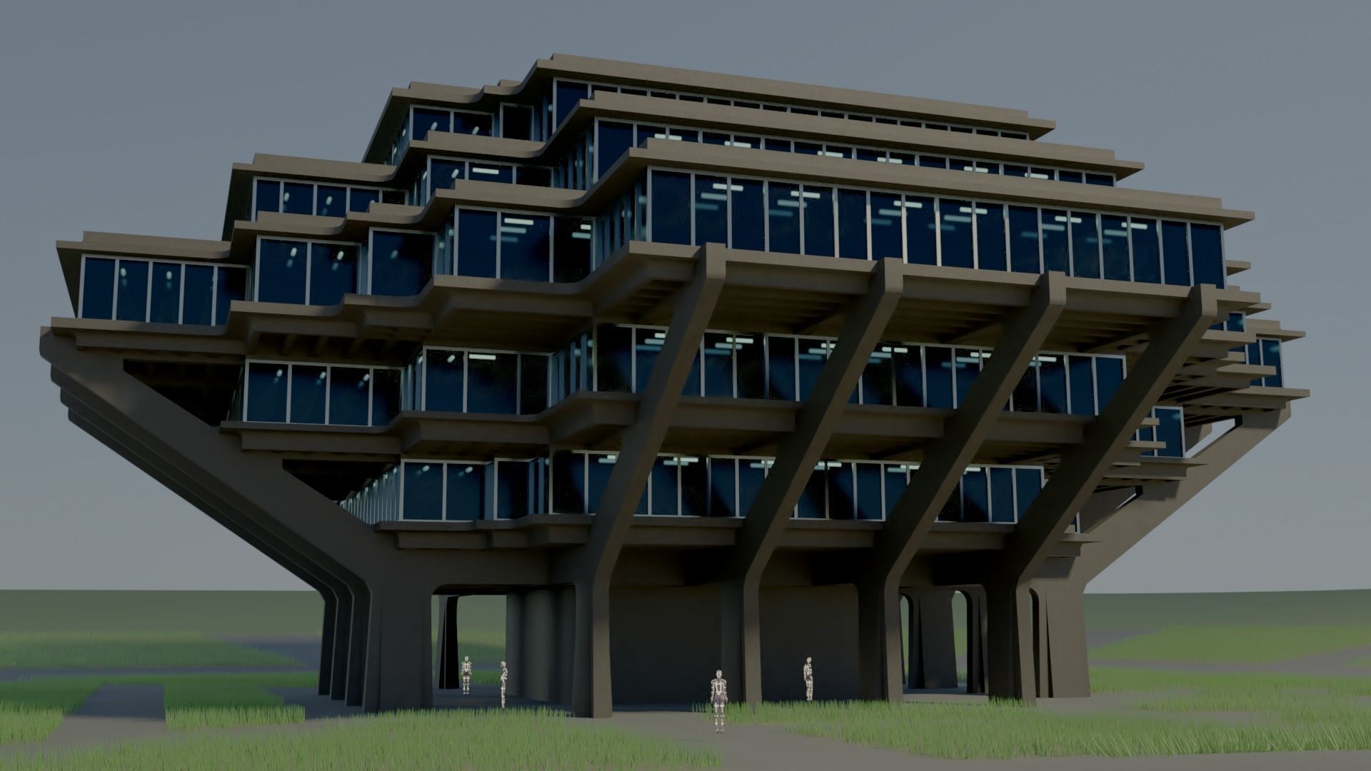 3D model Geisel Library VR / AR / low-poly | CGTrader