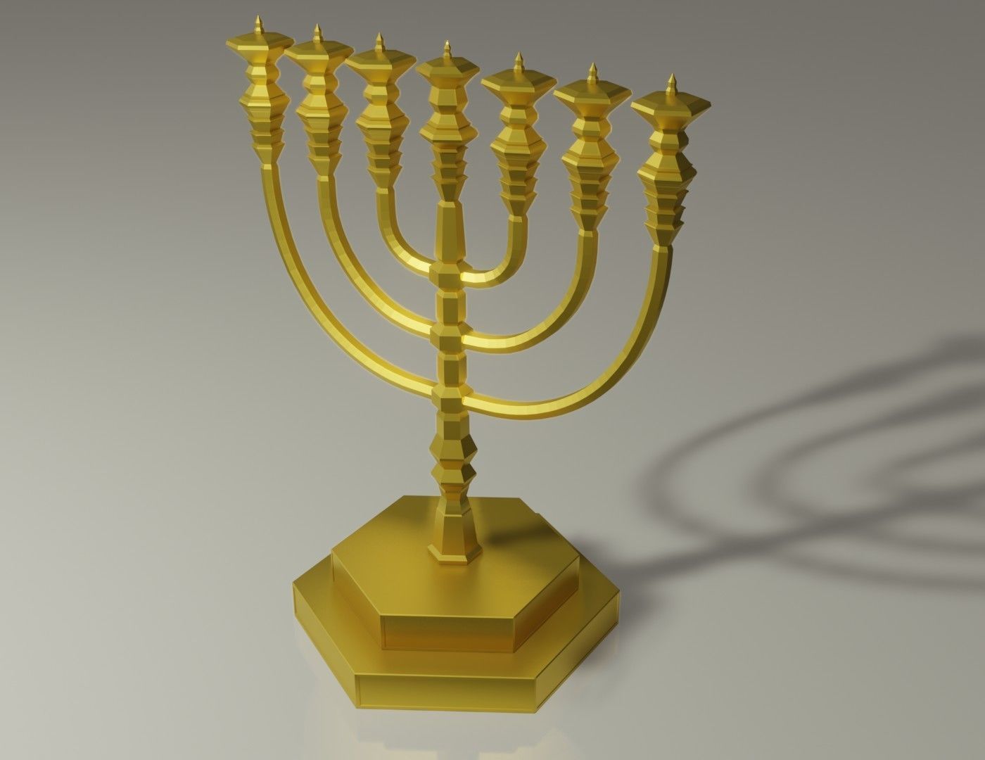 Temple Menorah 3D model 3D printable | CGTrader
