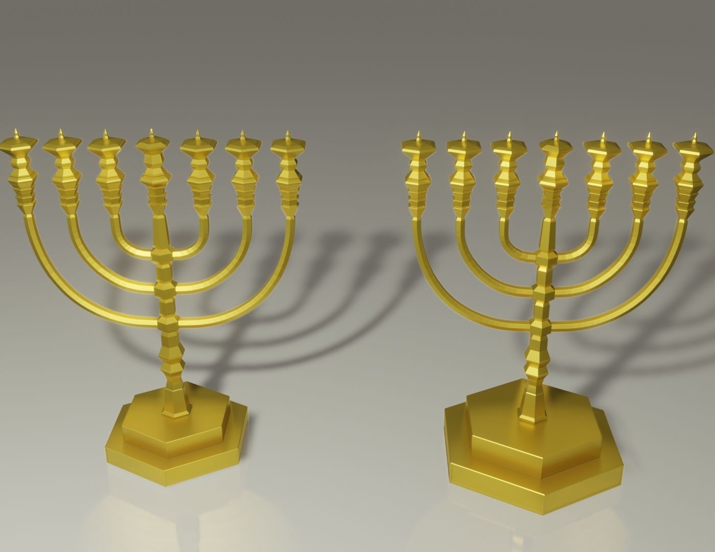 Temple Menorah 3D model 3D printable | CGTrader