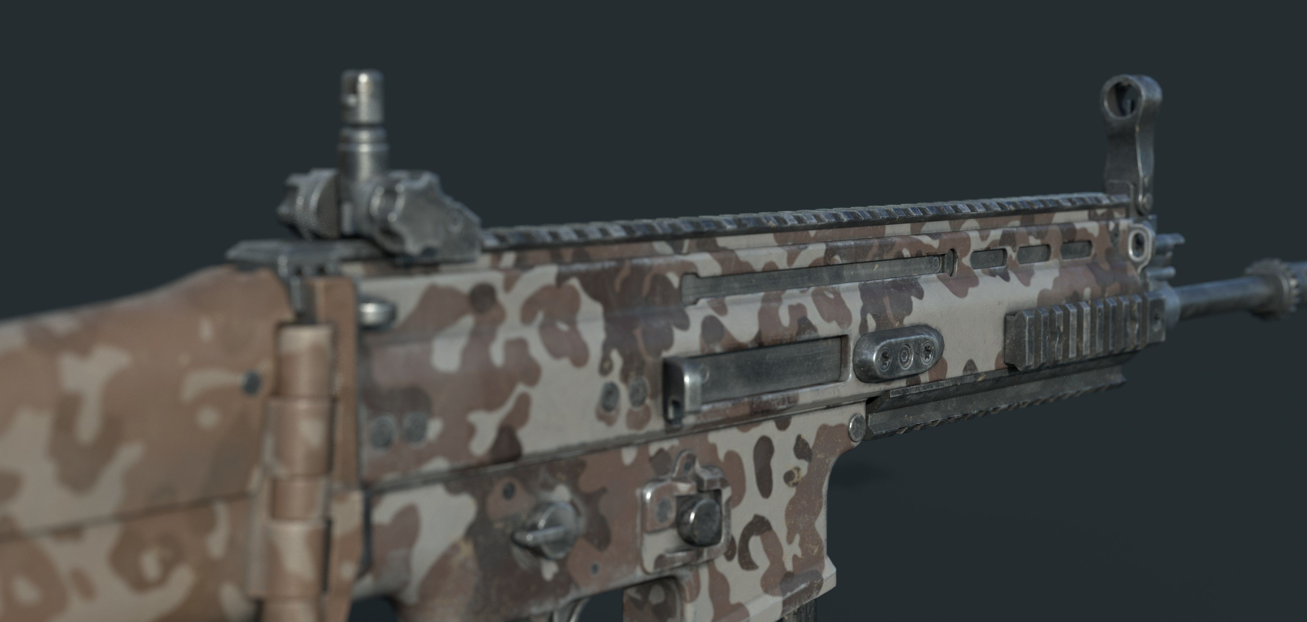 3D model Scar L Camo VR / AR / low-poly | CGTrader