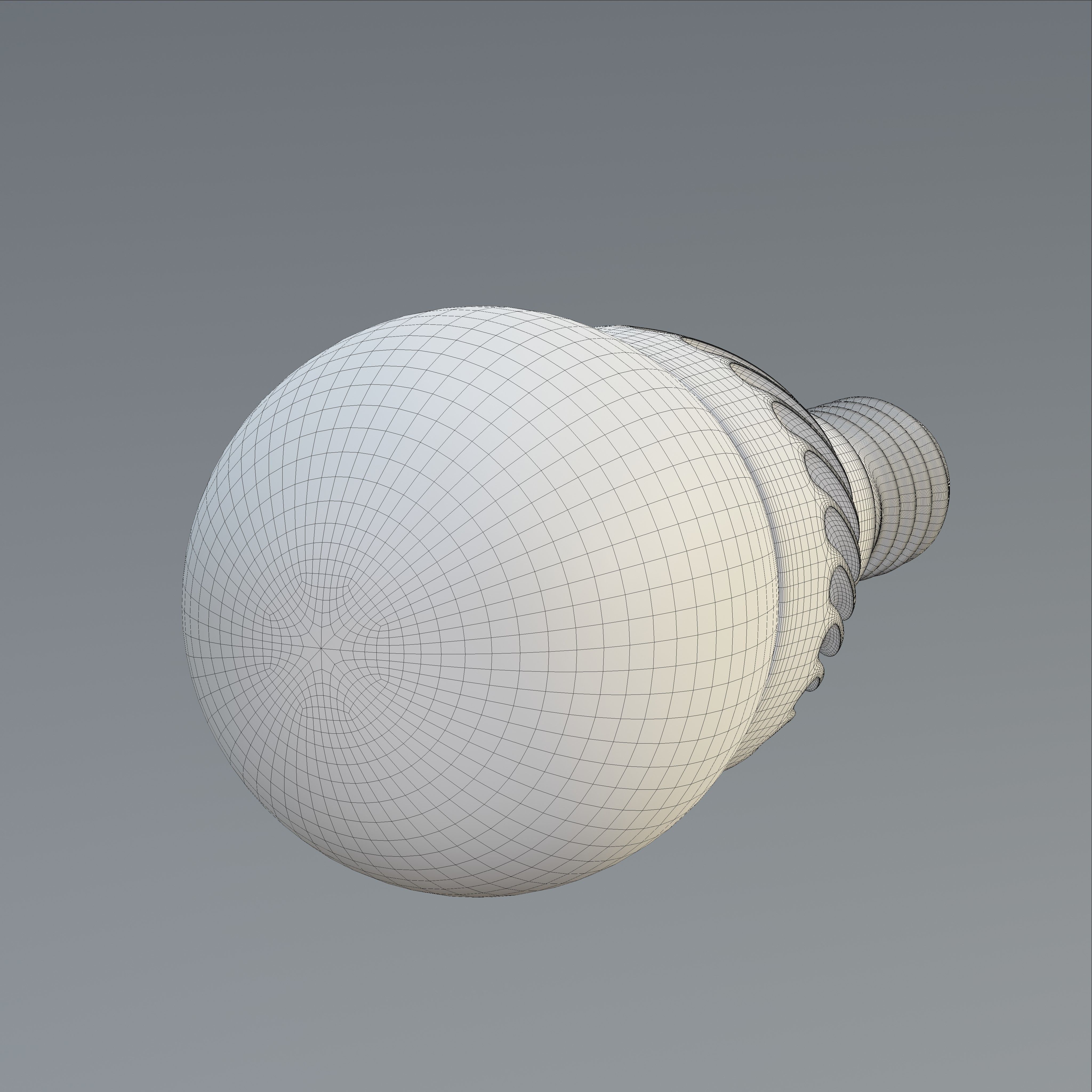 3D model Round twisted LED bulb VR / AR / low-poly | CGTrader