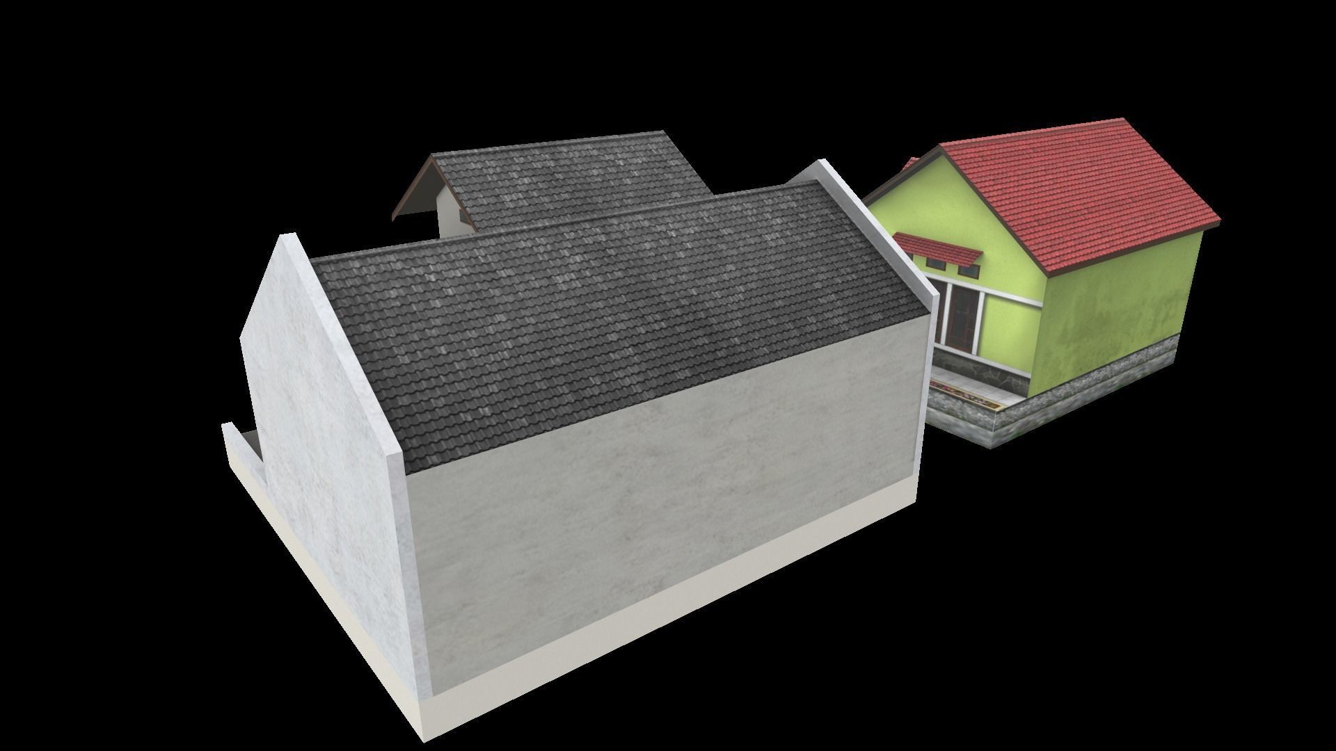 3D model simple House Home housing VR / AR / low-poly | CGTrader