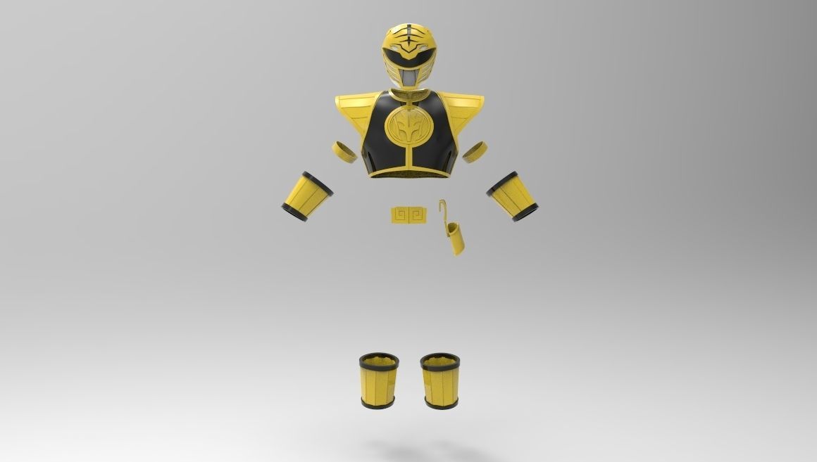 White Ranger MMPR full suit for 3D Print 3D model 3D printable | CGTrader