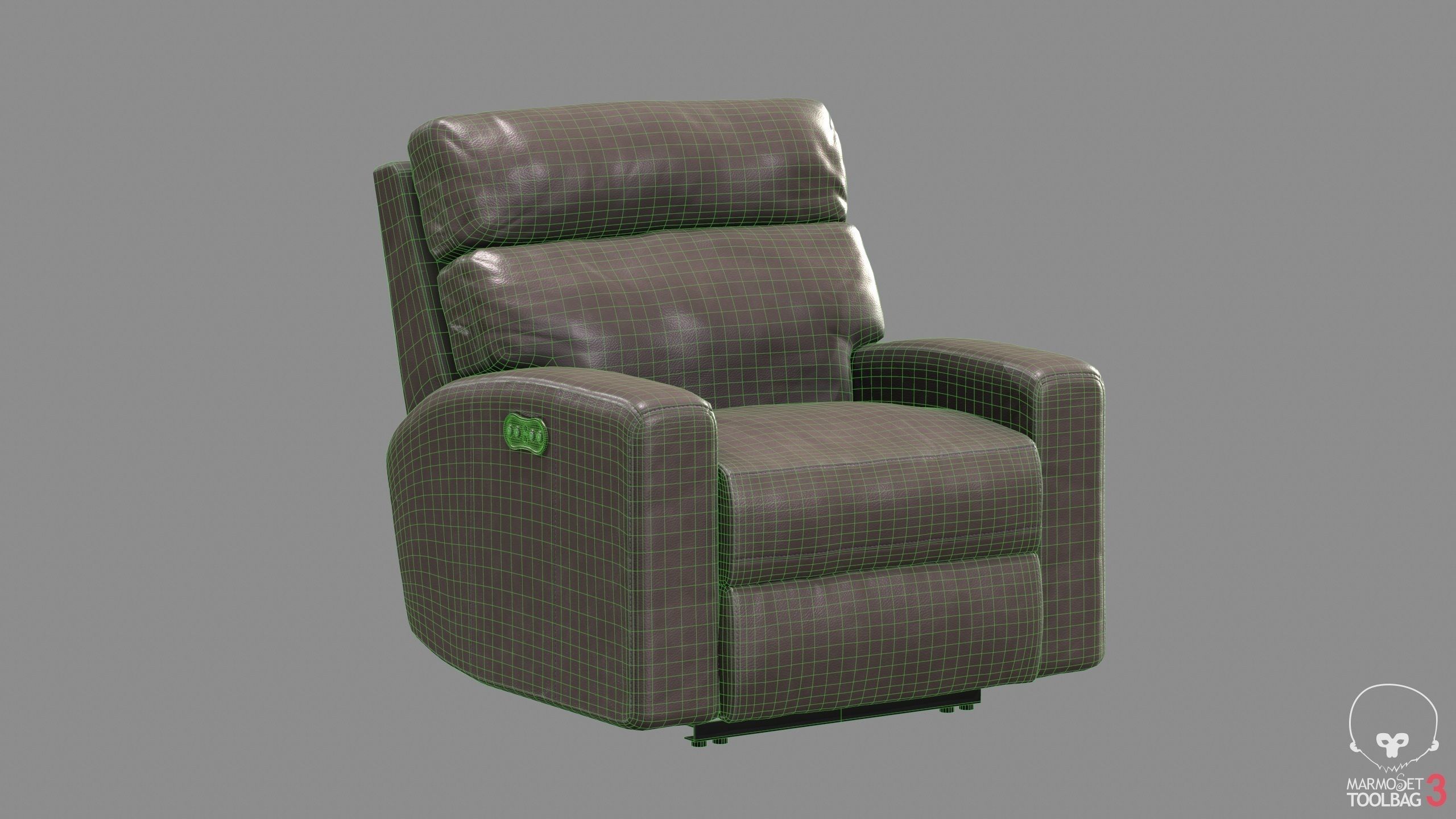 3D model Power Recliner VR mid-poly model VR / AR / low-poly | CGTrader