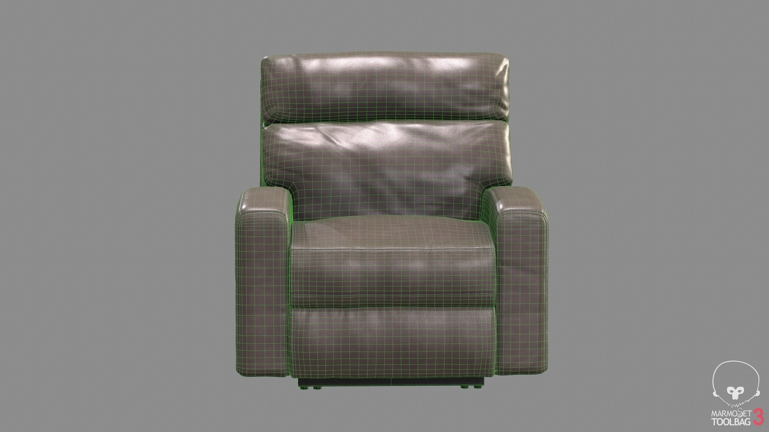 3D model Power Recliner VR mid-poly model VR / AR / low-poly | CGTrader