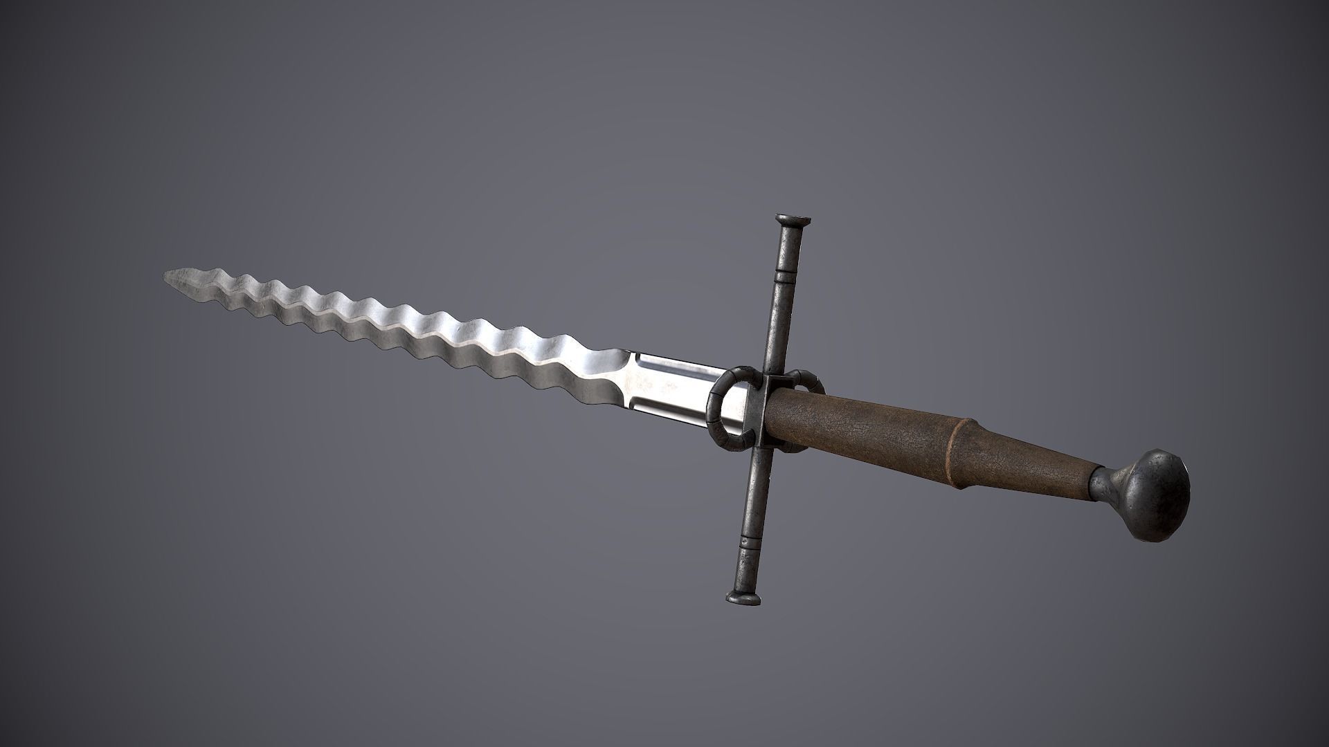 3D model Flamberge sword VR / AR / low-poly | CGTrader