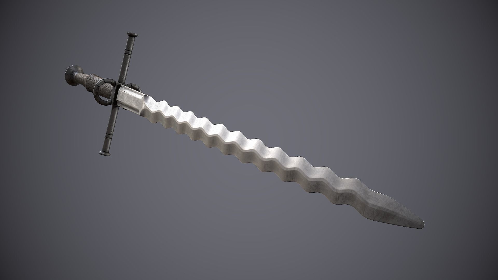 3D model Flamberge sword VR / AR / low-poly | CGTrader