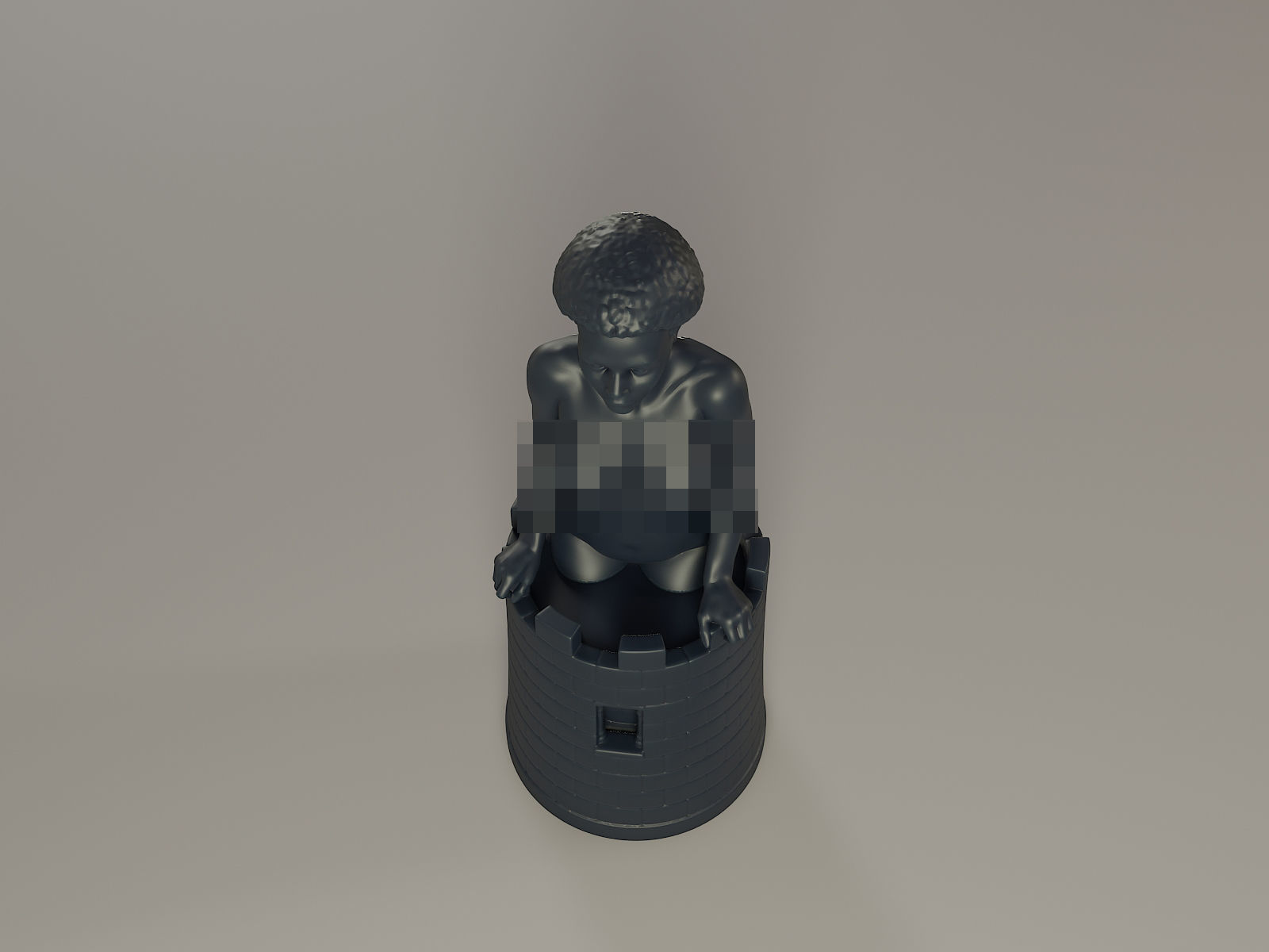 Black Chess Female Rook 3D model 3D printable | CGTrader
