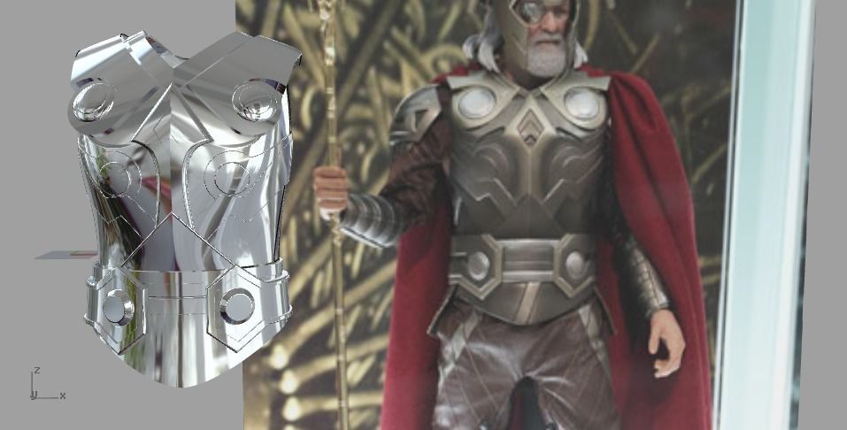MCU Odins ARMOR from Thor Movie 3D model 3D printable | CGTrader