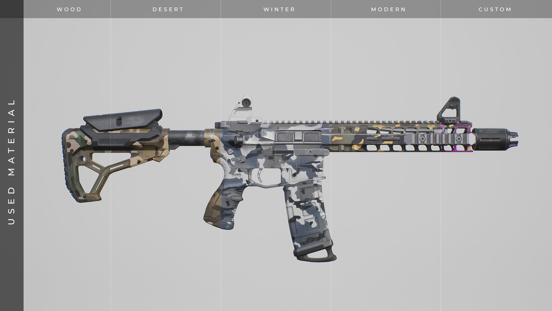 3D model AR15 - Animated FPS Weapon for Unreal Engine VR / AR / low ...