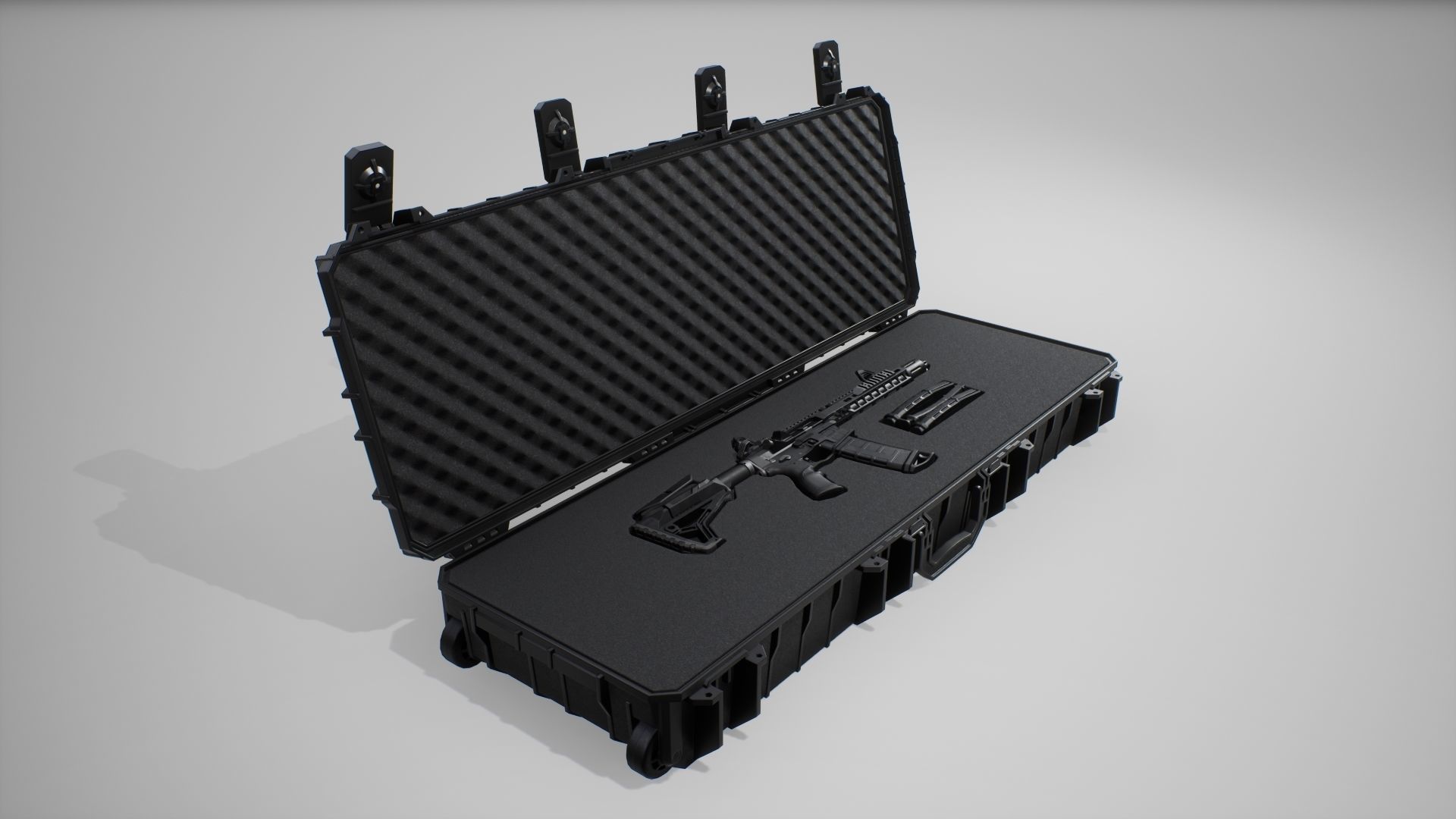 3D model AR15 - Animated FPS Weapon for Unreal Engine VR / AR / low ...