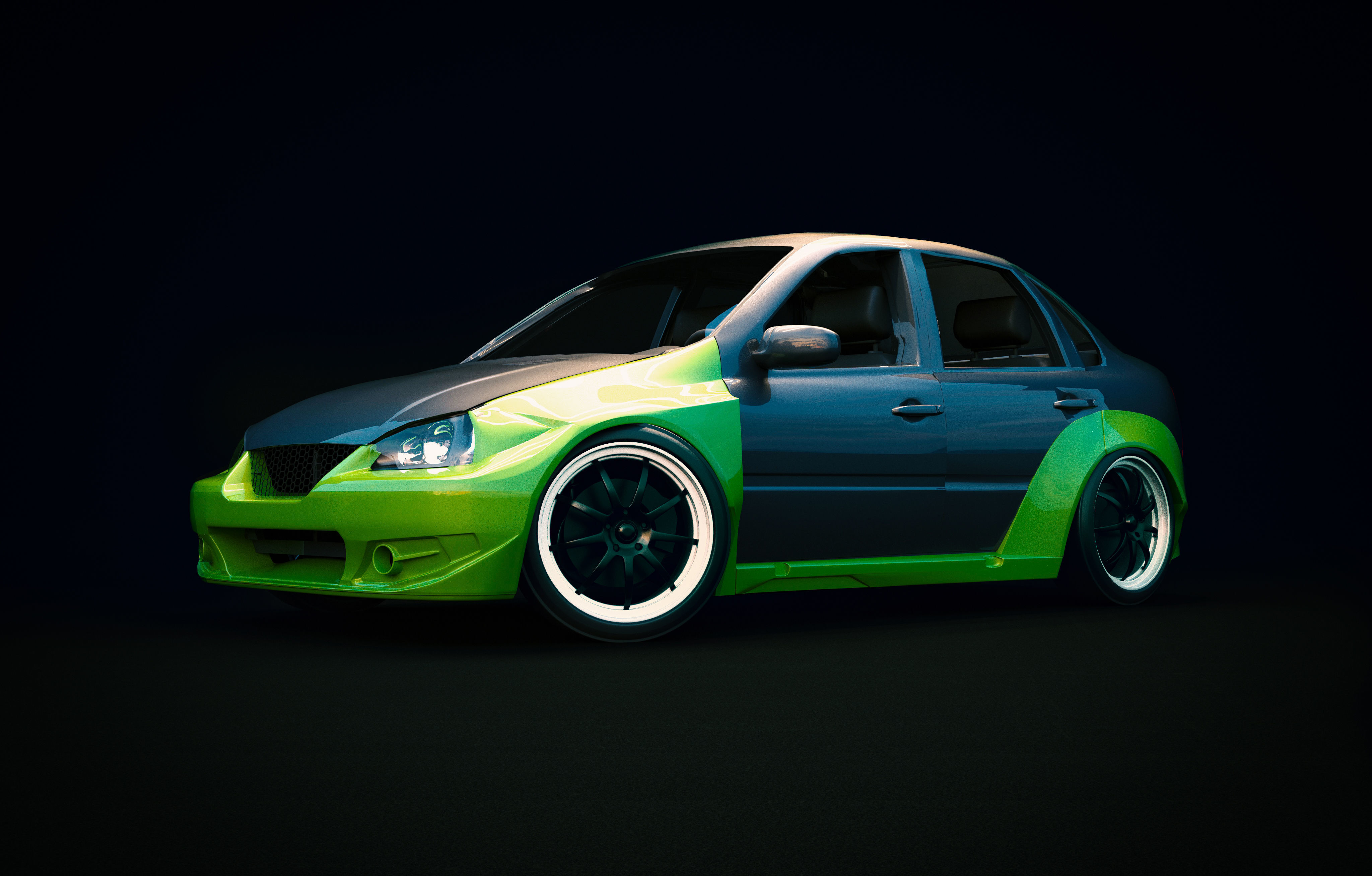 3D model Body kit LADA Kalina Mk1 S1600 3D model | CGTrader