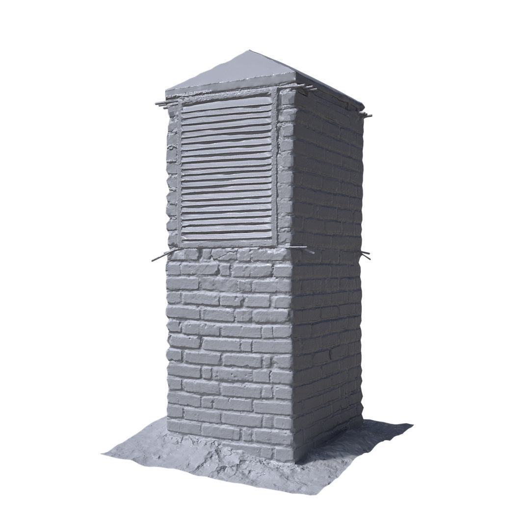 3D model Brick ventilation column scan 40 VR / AR / low-poly | CGTrader