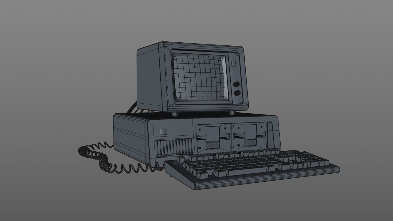 IBM Computer 3D model | CGTrader