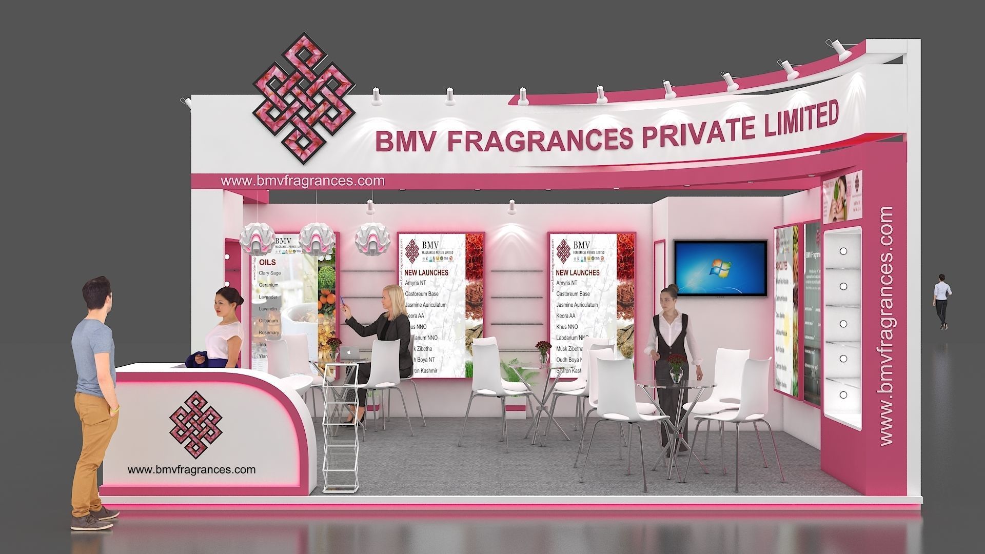 2 side open stall design 3D model | CGTrader