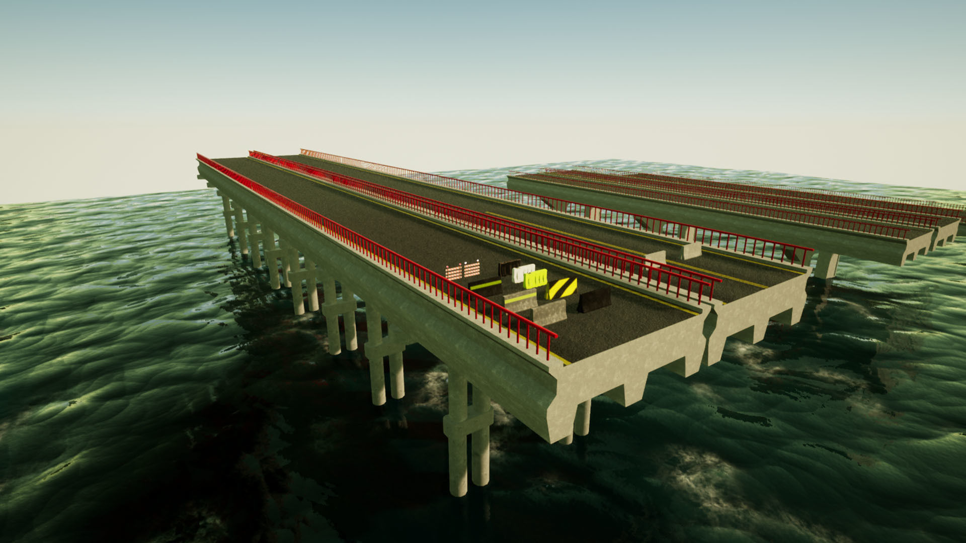 3D model Modular Bridge Parts VR / AR / low-poly | CGTrader