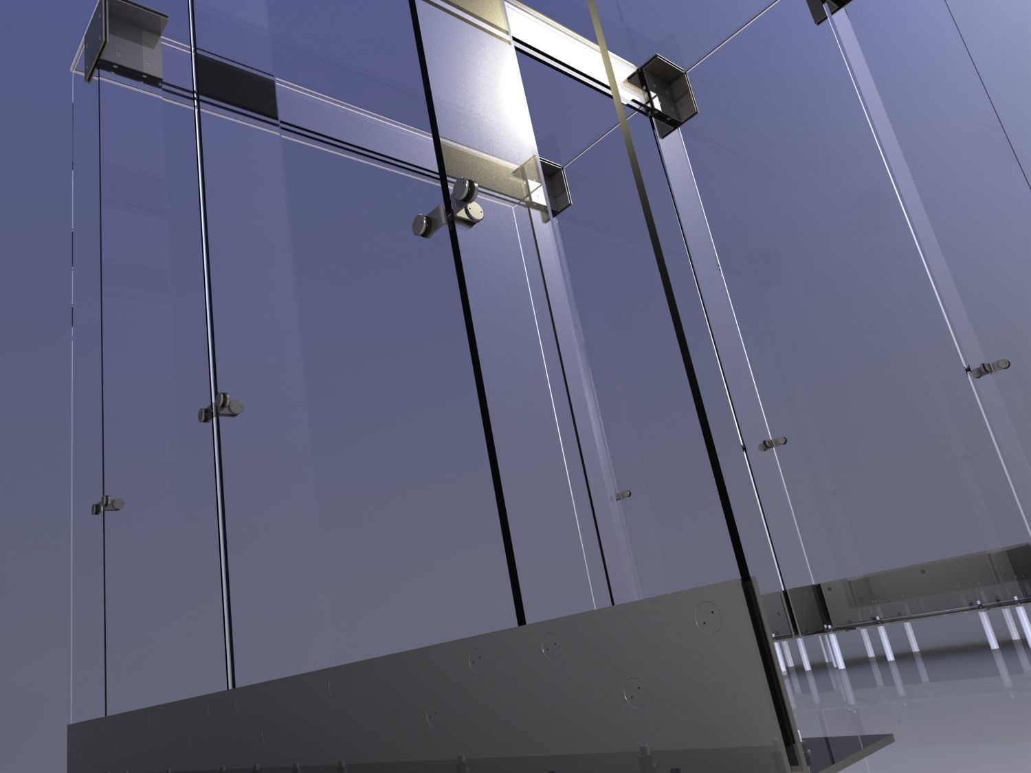 Glass arch or glass visor 3D model | CGTrader