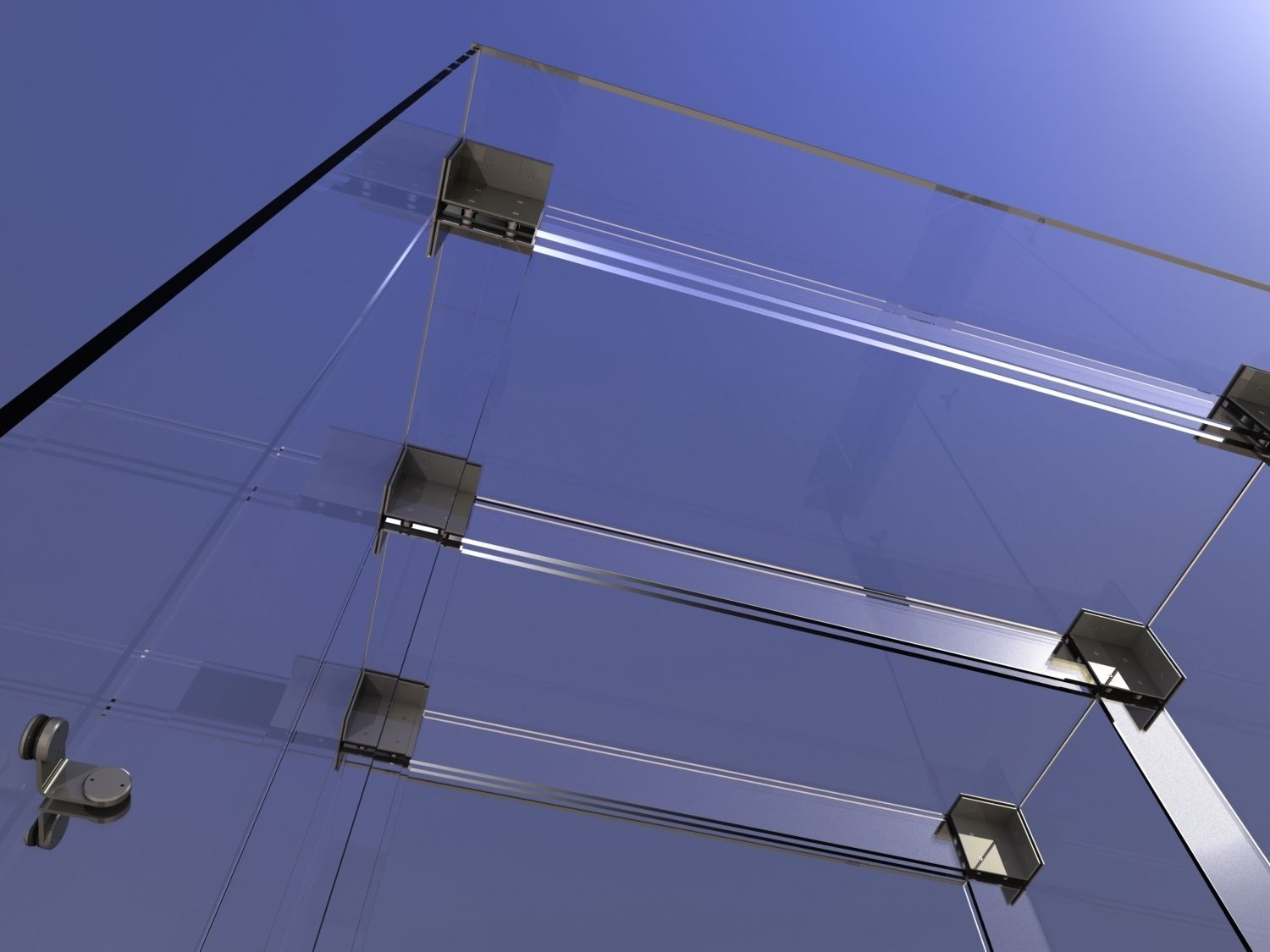 Glass arch or glass visor 3D model | CGTrader