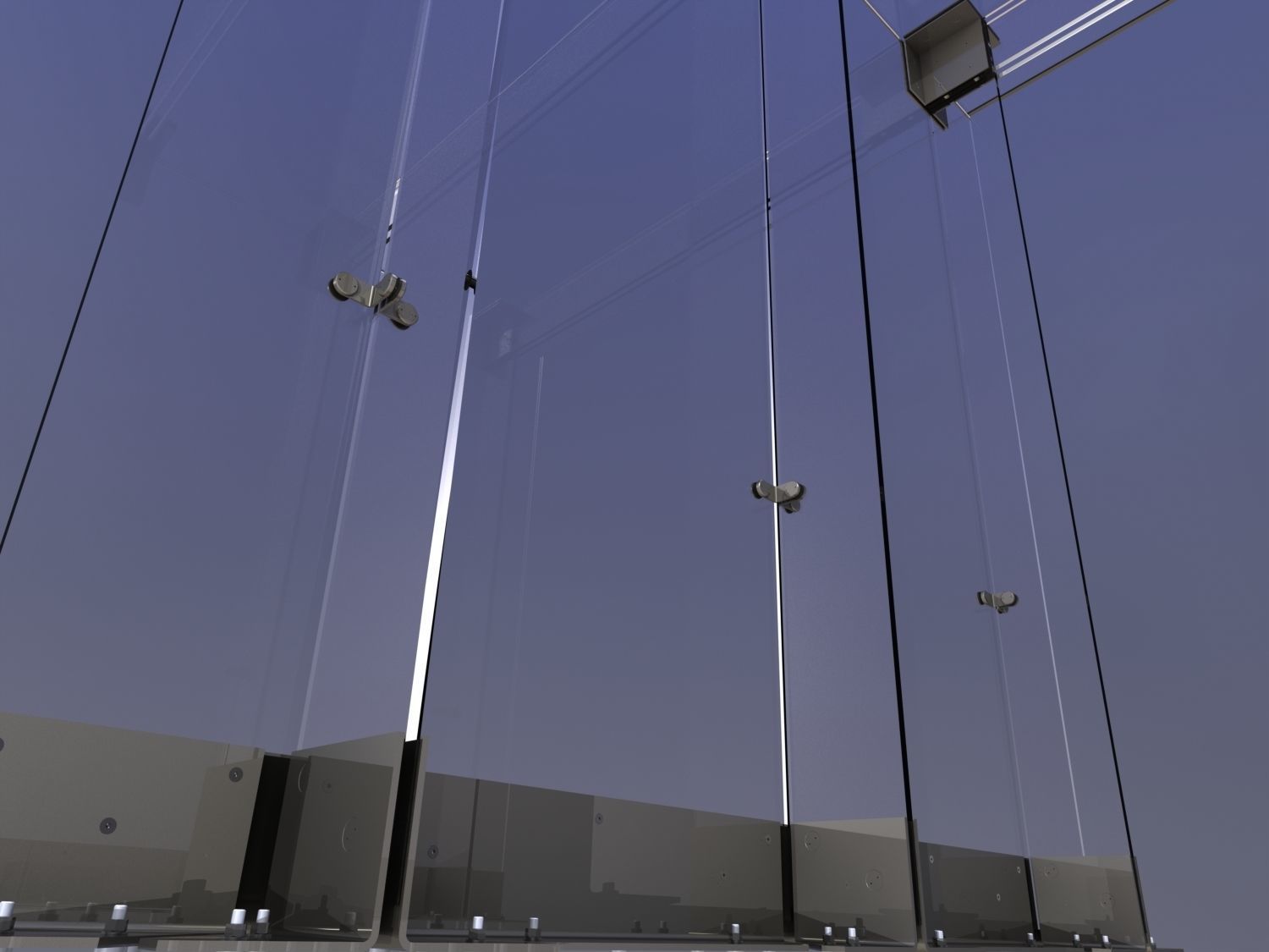 Glass arch or glass visor 3D model | CGTrader