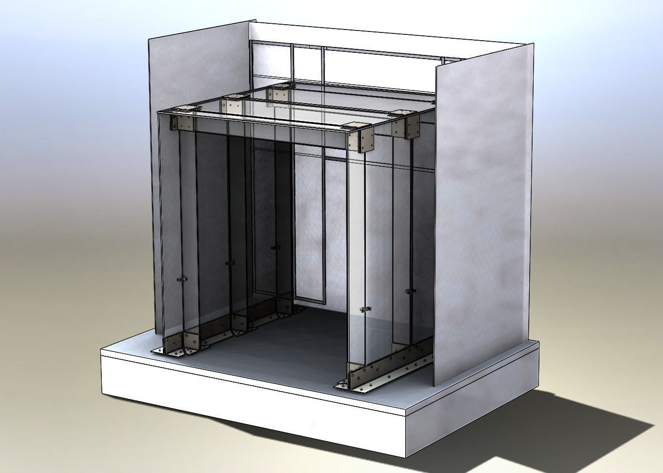 Glass arch or glass visor 3D model | CGTrader