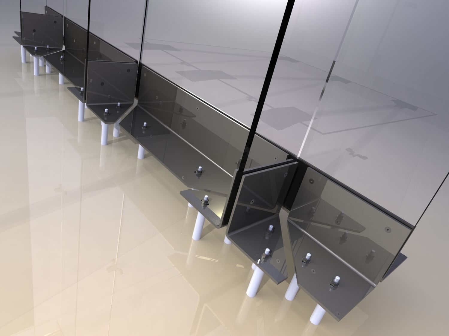 Glass arch or glass visor 3D model | CGTrader