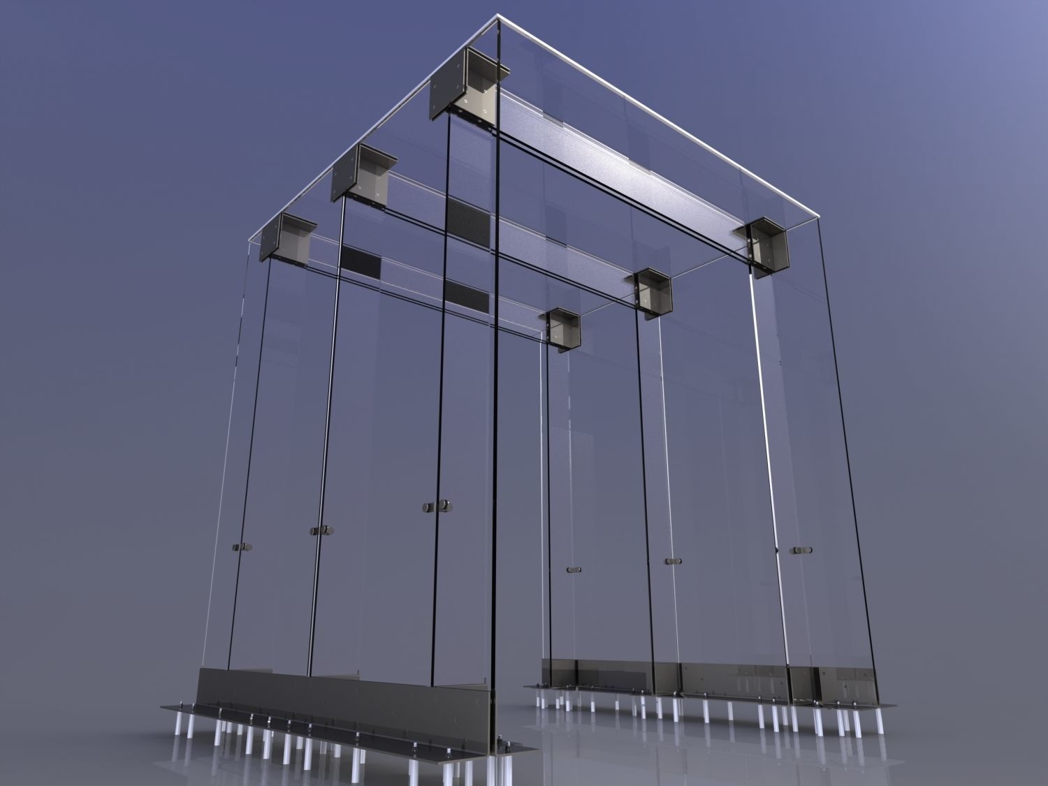 Glass arch or glass visor 3D model | CGTrader
