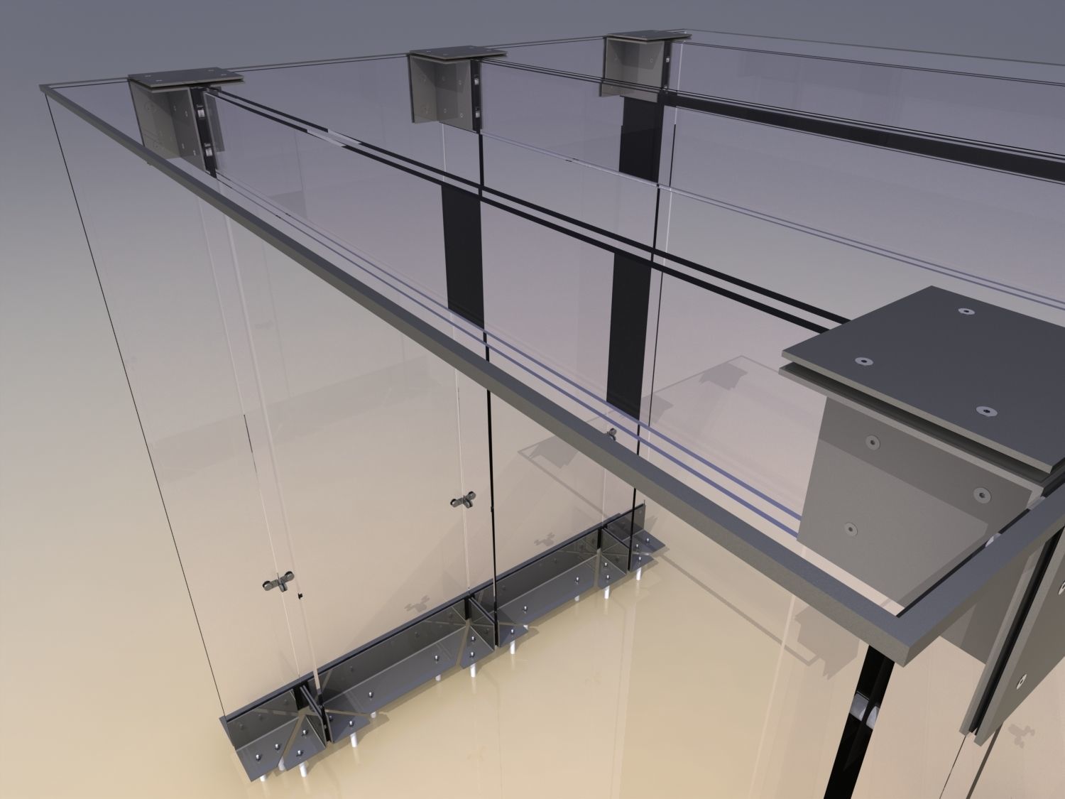 Glass arch or glass visor 3D model | CGTrader