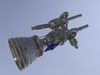 Merlin 1C Rocket Engine 3D model | CGTrader