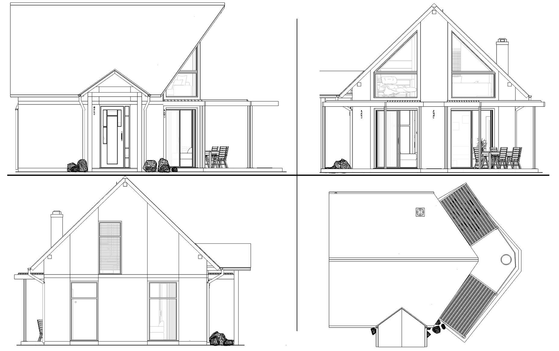 3D model TINY HOUSE ON 50M2 ON 2 FLOORS VR / AR / low-poly | CGTrader