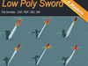 3D model Low Poly Sword Isometric Icon VR / AR / low-poly | CGTrader