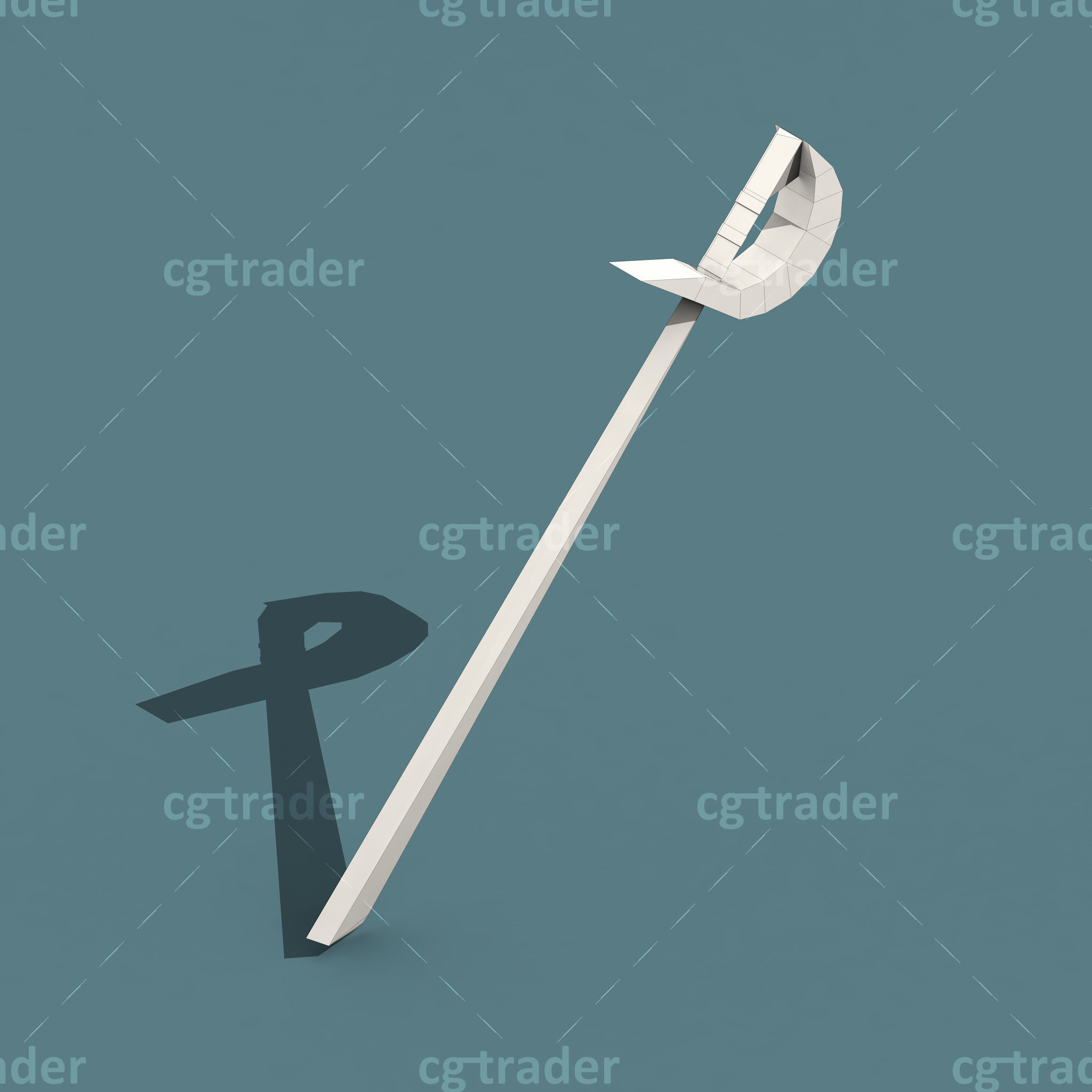 3D model Low Poly Sword Isometric Icon VR / AR / low-poly | CGTrader