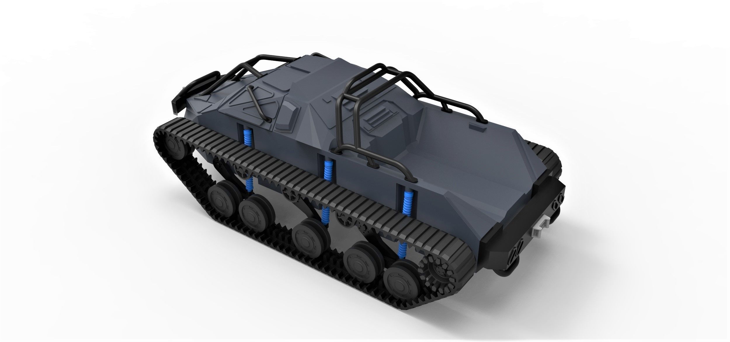 Tracked vehicle Pickup body Scale 1 to 24 3D model 3D printable | CGTrader