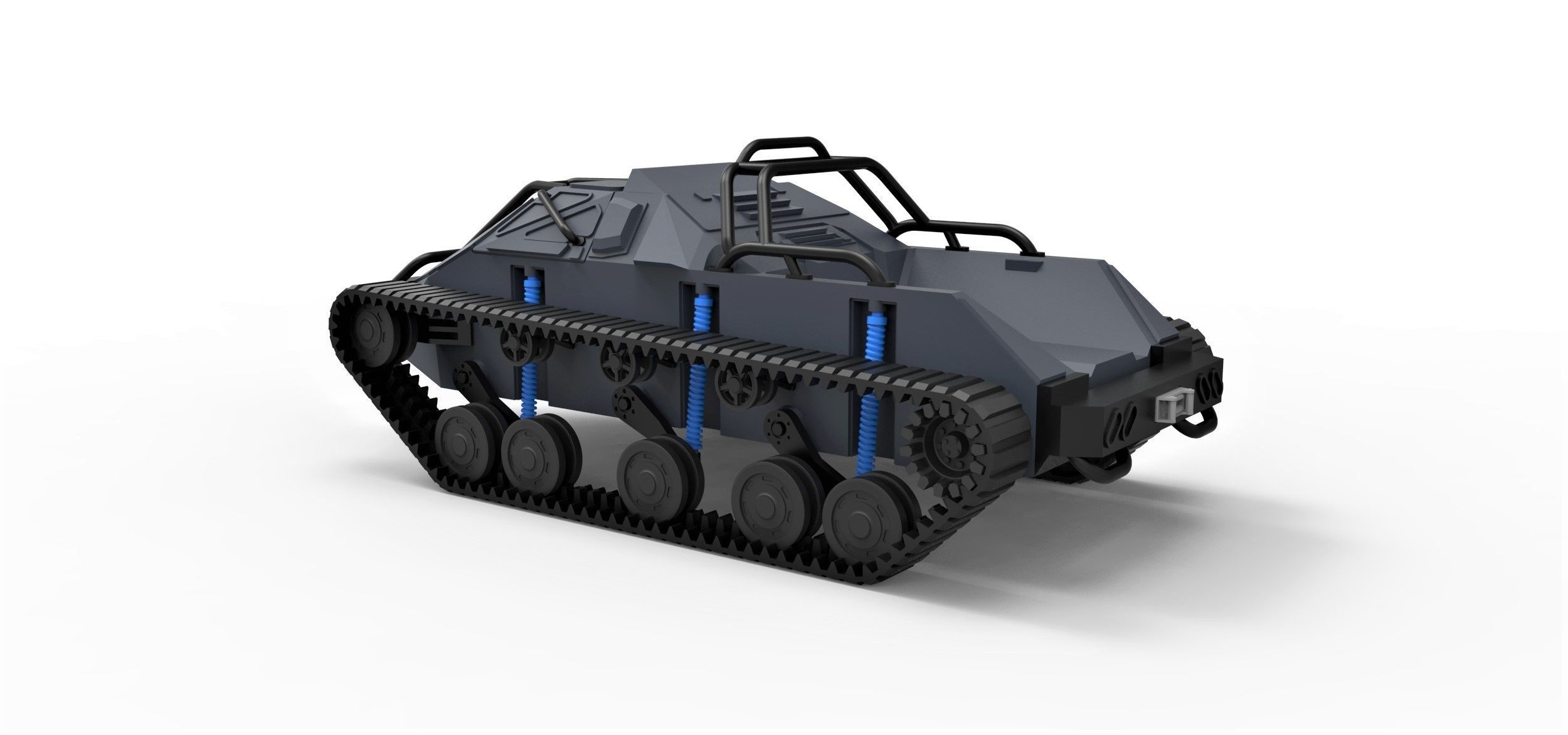 Tracked vehicle Pickup body Scale 1 to 24 3D model 3D printable | CGTrader