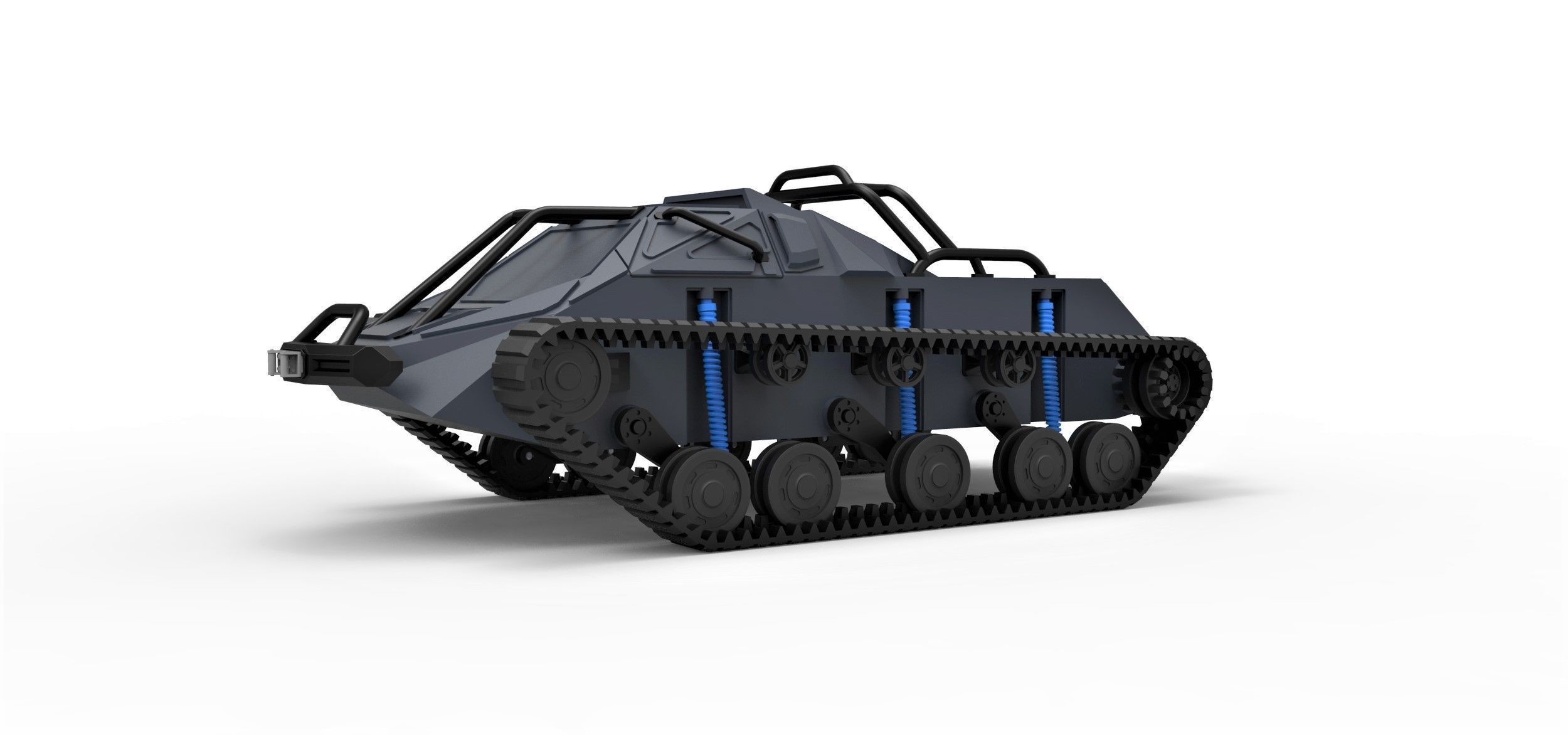 Tracked vehicle Pickup body Scale 1 to 24 3D model 3D printable | CGTrader