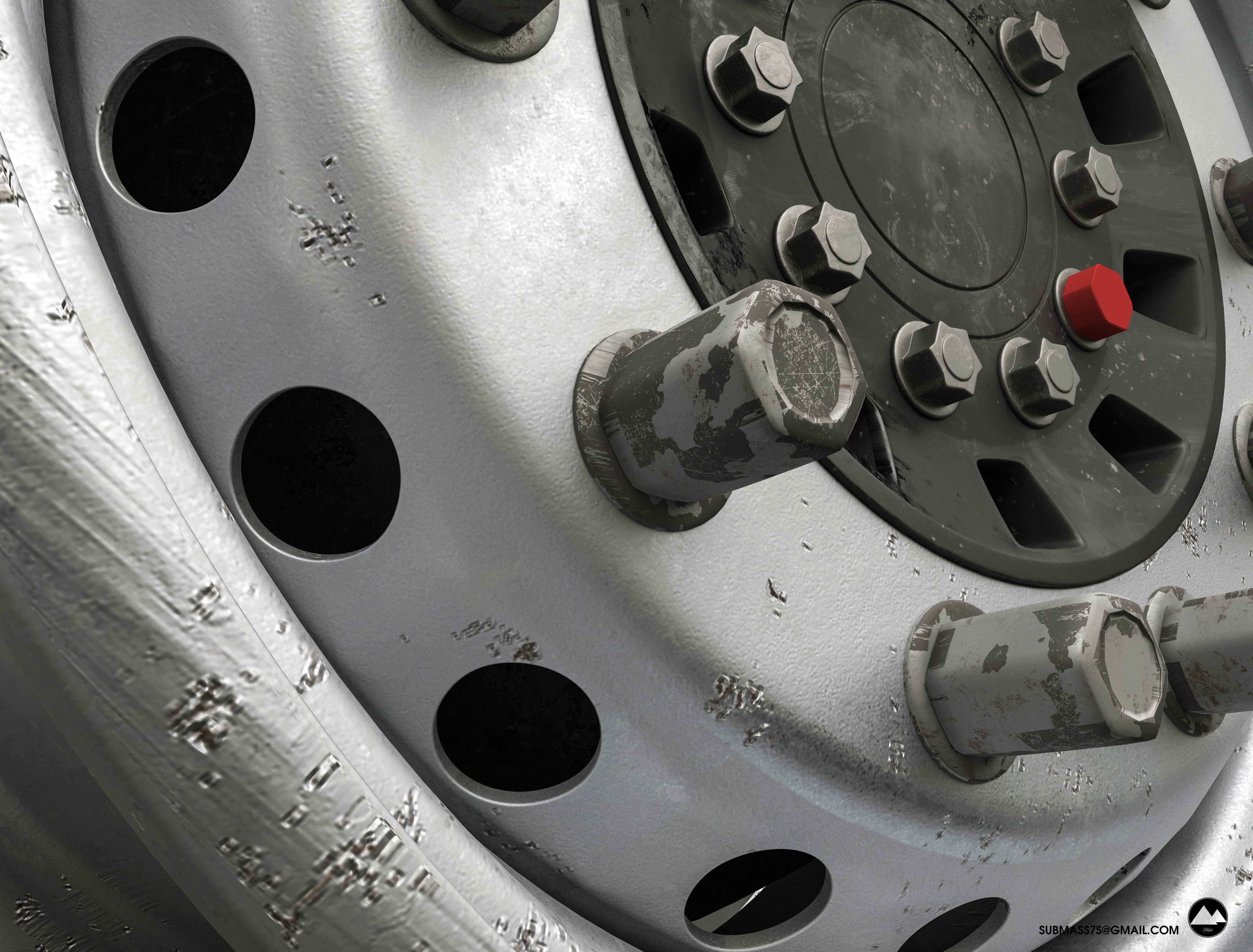 Disk 3D model of cargo wheel 3D model | CGTrader