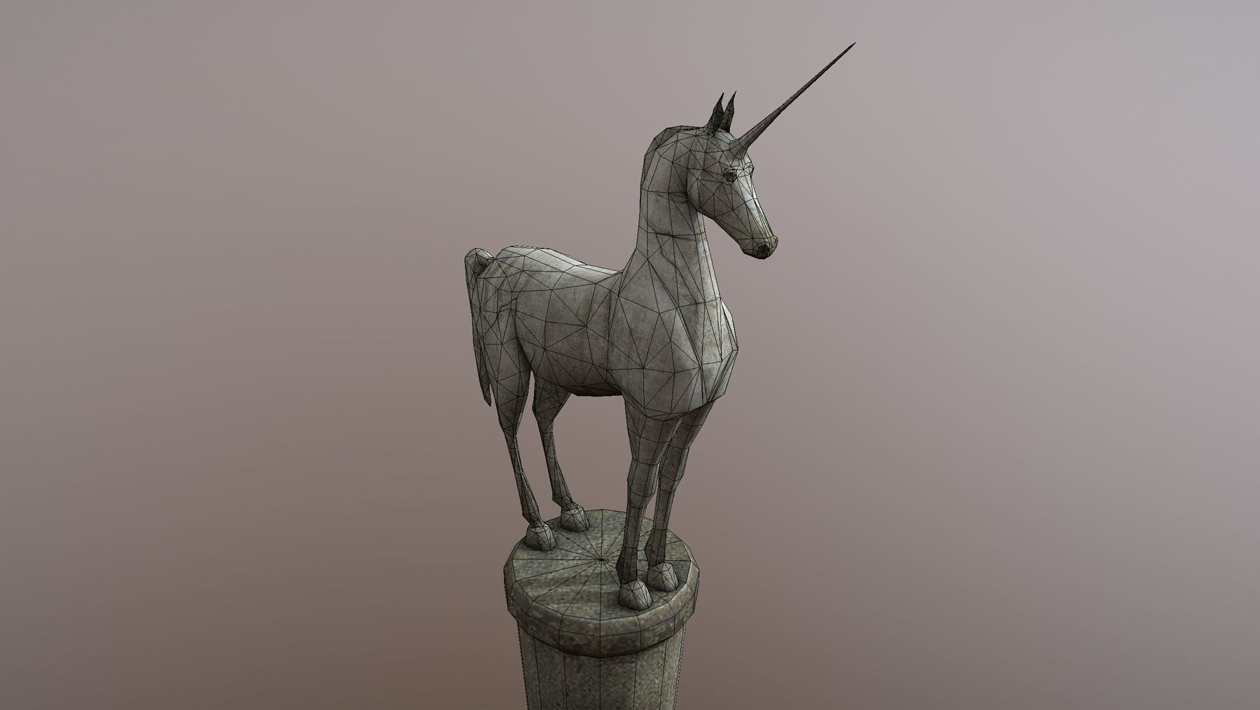 3D Model Collection statues turtle unicorn VR / AR / low-poly | CGTrader