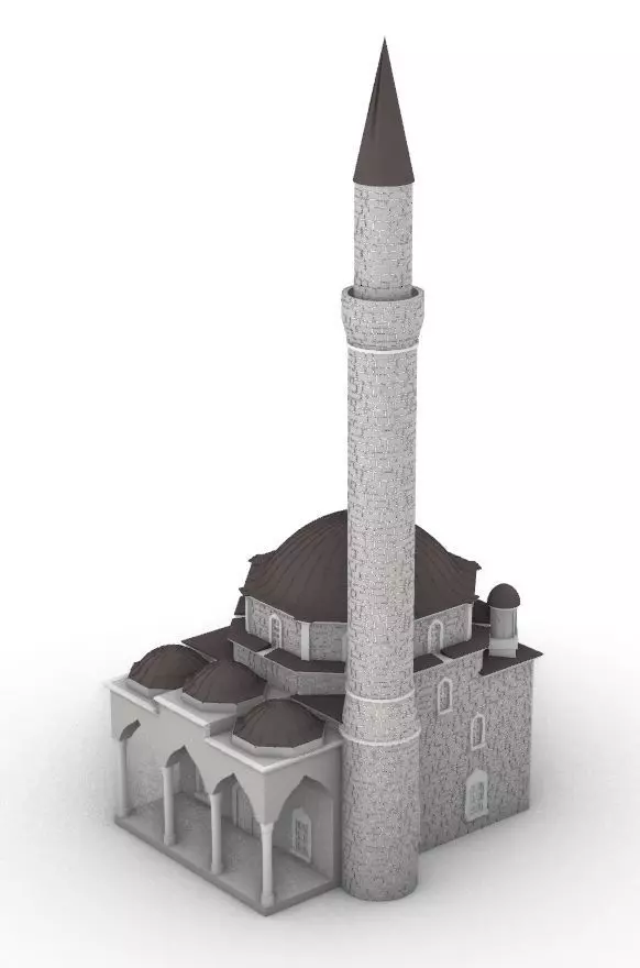 Mosque Husein Pasa 3D model 3D model | CGTrader