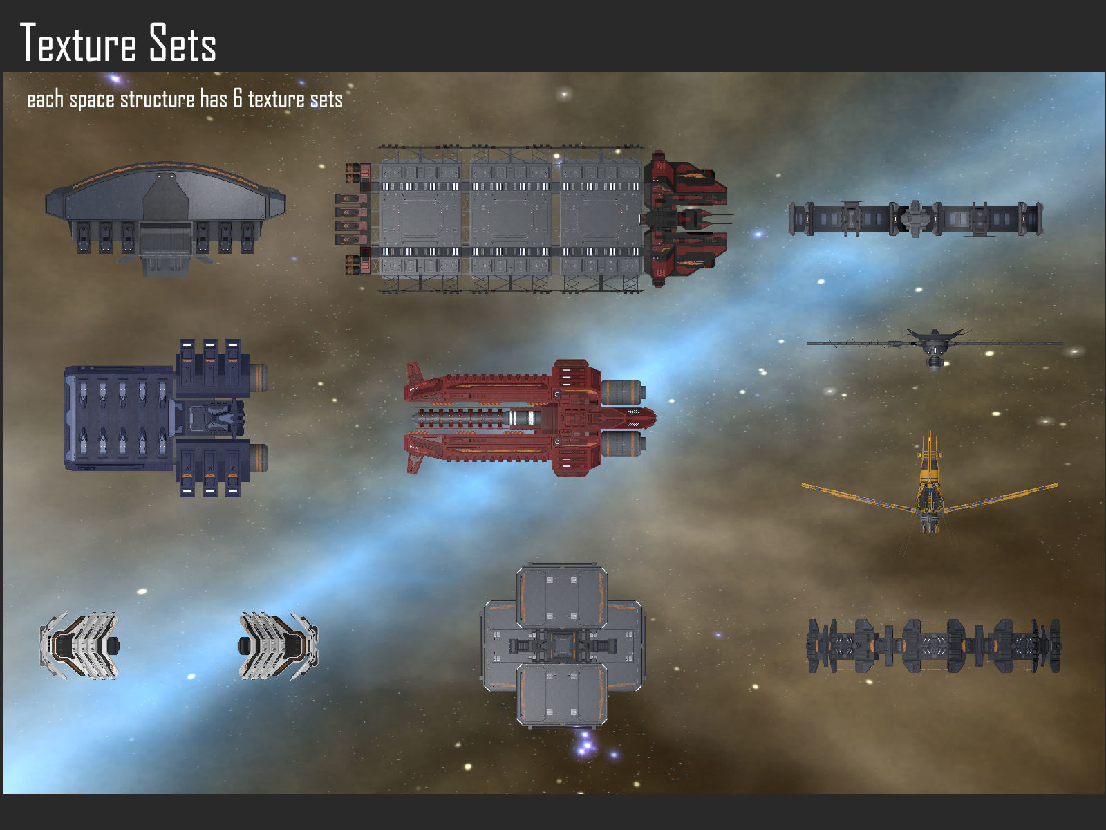 2D Space Structures Collection Texture | CGTrader