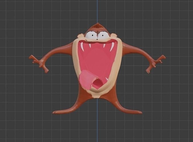Taz-Mania cartoon character free 3D model | CGTrader