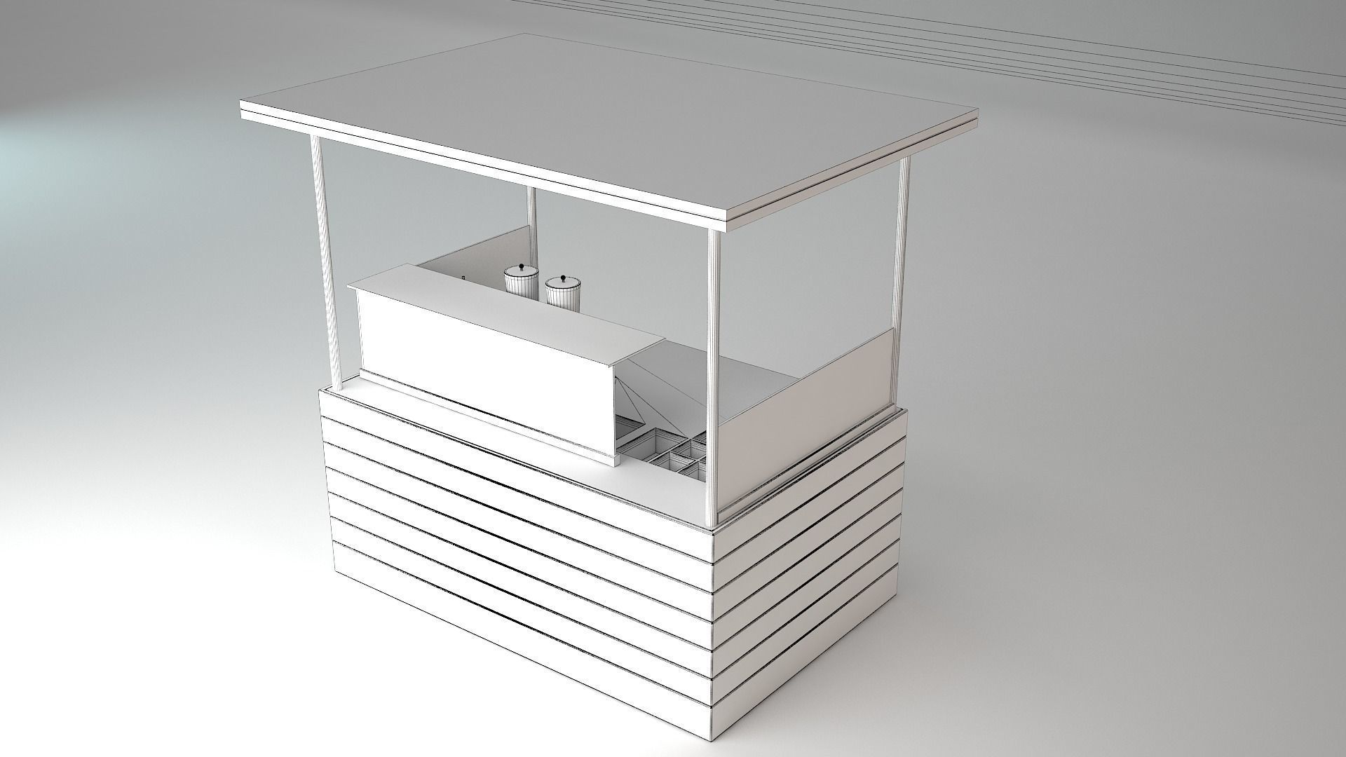 Food Stand 3D model | CGTrader