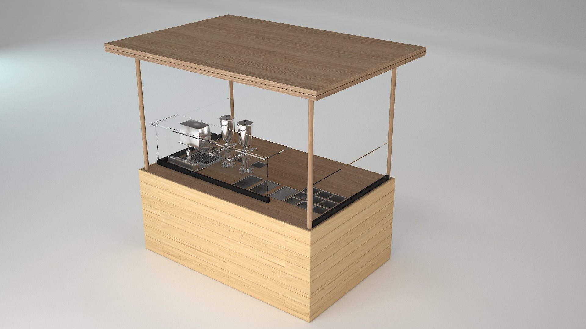 Food Stand 3D model | CGTrader