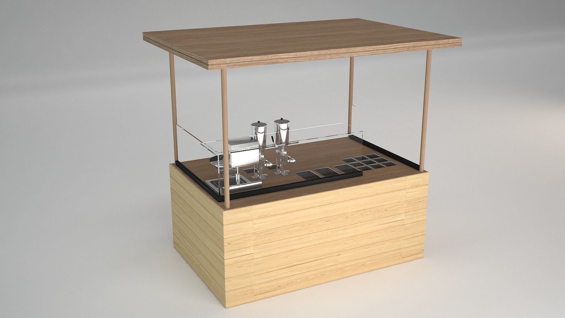 Food Stand 3D model | CGTrader
